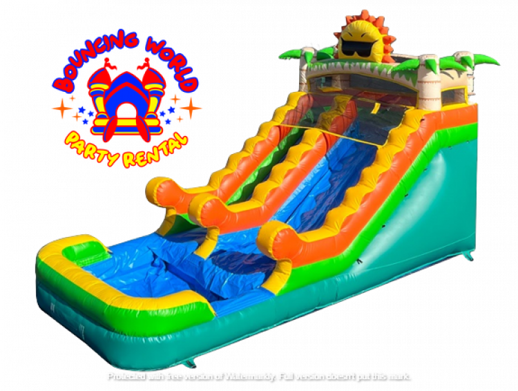 15ft Sunshine Water Slide - Bouncing World Springfield MA